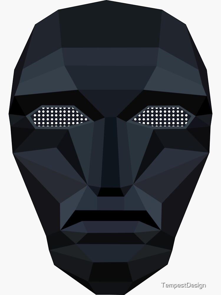"Frontman Mask" Sticker for Sale by TempestDesign | Redbubble