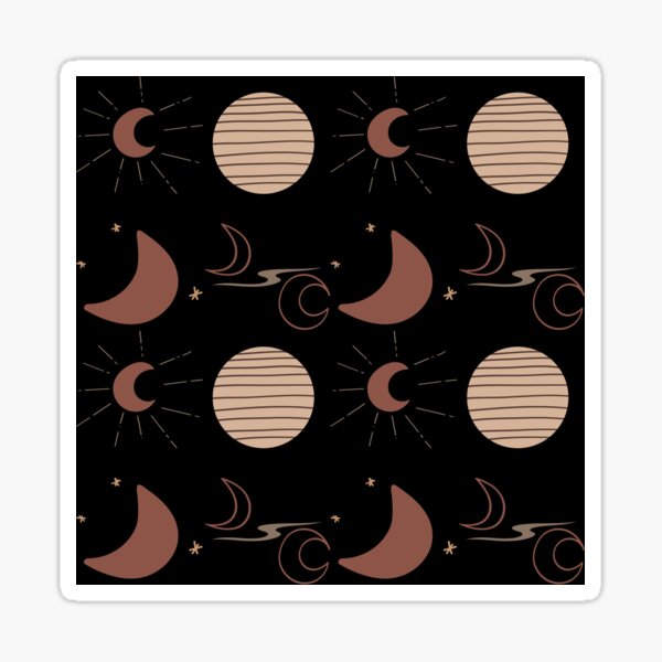 "Moon aesthetic boho style" Sticker for Sale by Artystico | Redbubble
