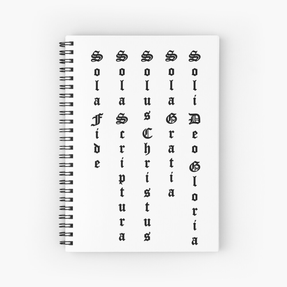 "5 Solas" Spiral Notebook by KateFaheyPhoto | Redbubble