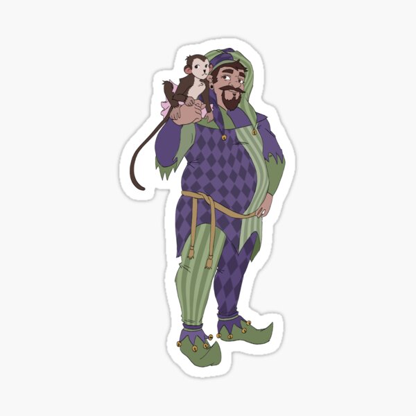 "Blinsky the Toy Maker and Piccolo the Monkey" Sticker for Sale by ...