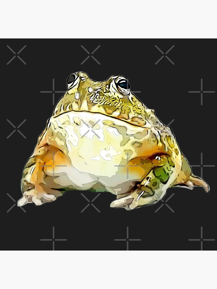 "Bullfrog Croak Frog Funny Cute Angry" Poster for Sale by Elarex ...