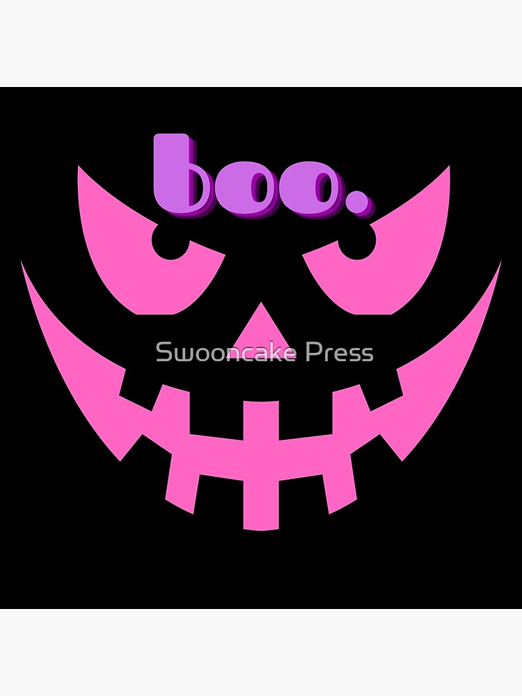 "BOO FACE" Poster for Sale by mistivelvet | Redbubble