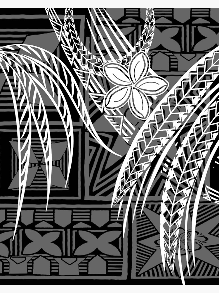 "Vintage Samoan Tapa Print" Sticker for Sale by JamesTarkowski | Redbubble