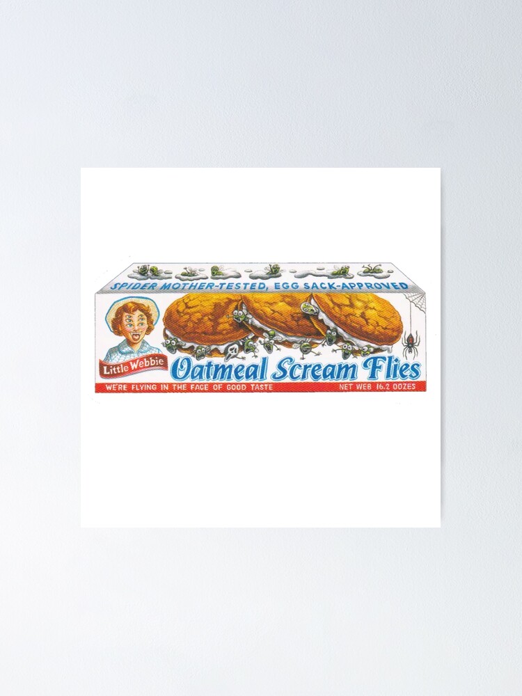 "Oatmeal Scream Flies Wacky Packages" Poster for Sale by abbey-stroh ...
