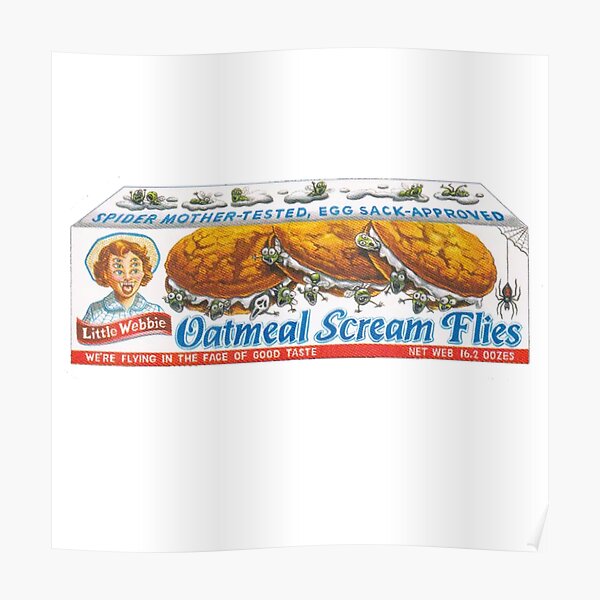 "Oatmeal Scream Flies Wacky Packages" Poster for Sale by abbey-stroh ...