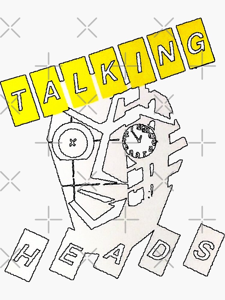 "Best Talking Heads logo music rock " Sticker for Sale by ...