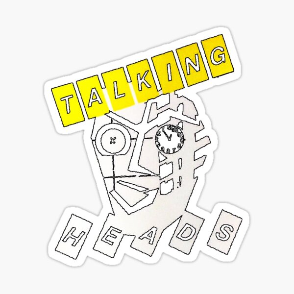 "Best Talking Heads logo music rock " Sticker for Sale by ...