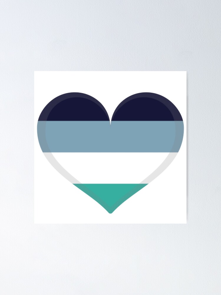 "oriented aroace lgbtq pride heart" Poster for Sale by chunky-lad ...