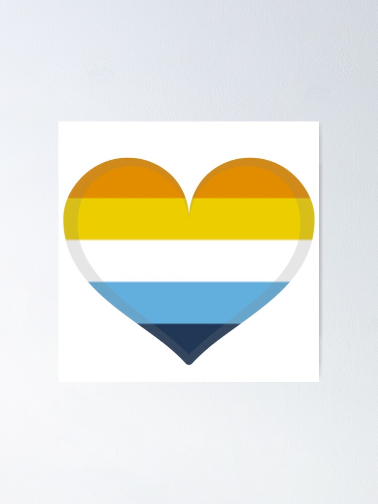 "aroace lgbtq pride heart" Poster for Sale by chunky-lad | Redbubble