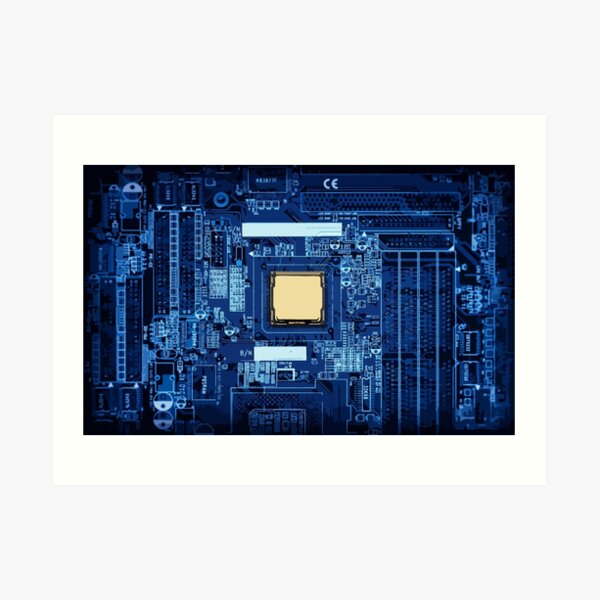 "Motherboard CPU" Art Print for Sale by Rankeaocm | Redbubble