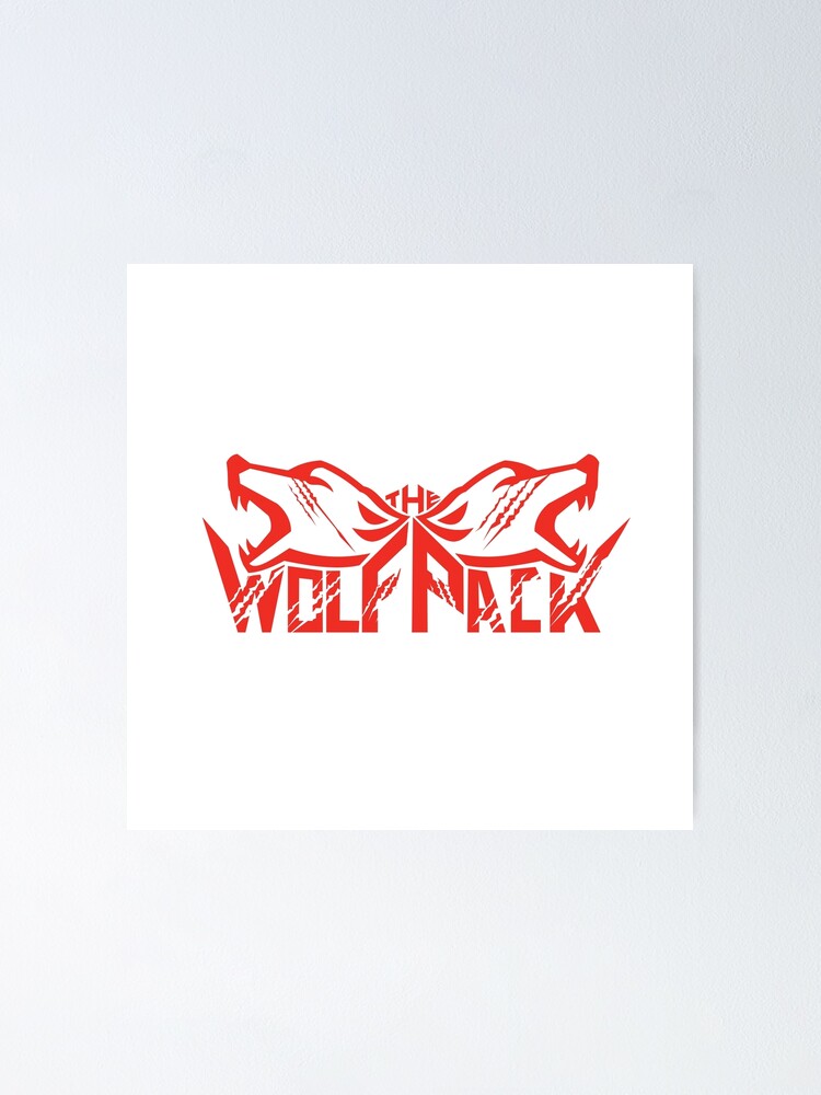 "The Wolf Pack Head Retro" Poster for Sale by patrimonio | Redbubble