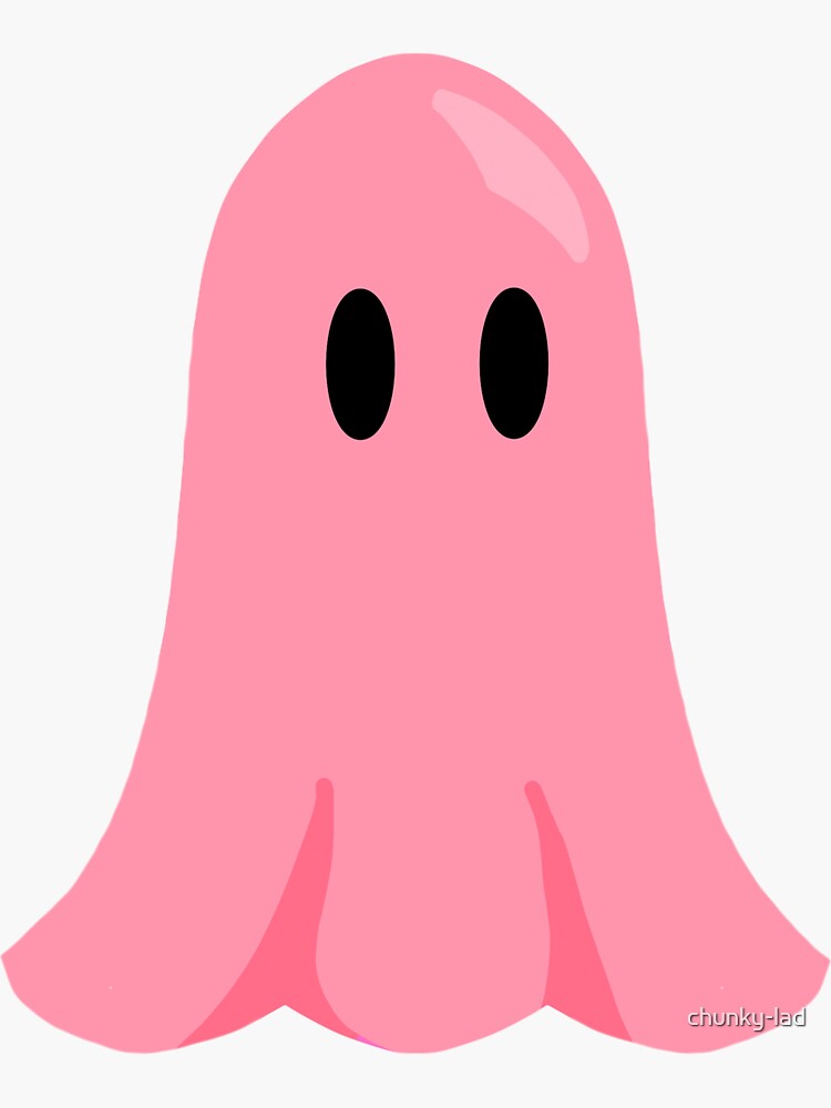 "pink halloween spooky ghost" Sticker for Sale by chunky-lad | Redbubble