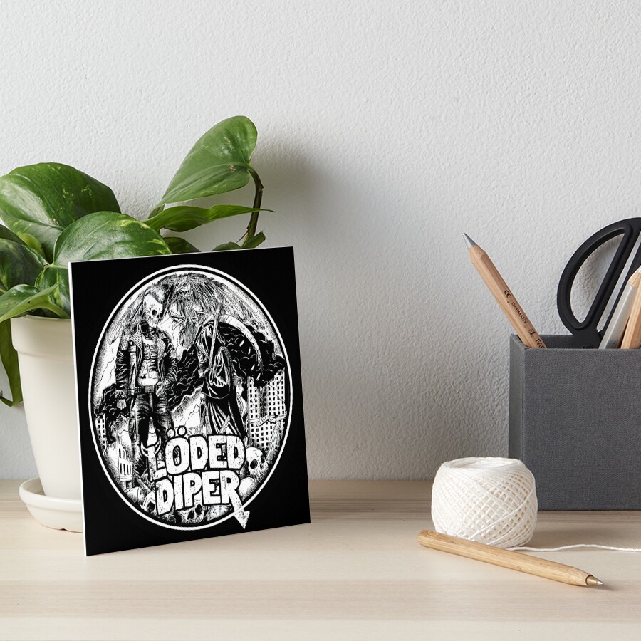 "loded diper band artwork" Art Board Print for Sale by Coquillageshop ...