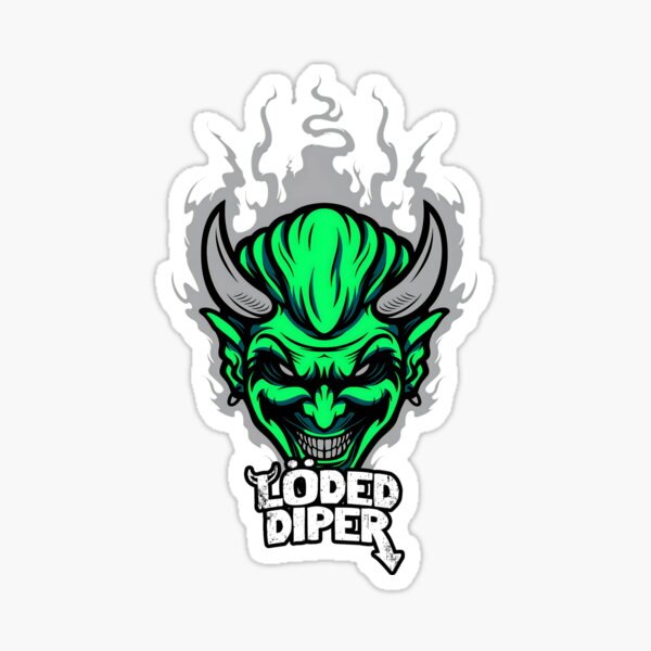 "loded diper band artwork" Sticker for Sale by Coquillageshop | Redbubble