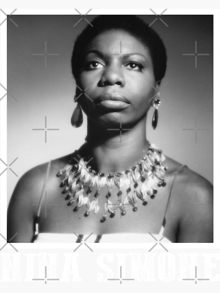 "Singer short hair Simone " Sticker by KleiberAntonia | Redbubble