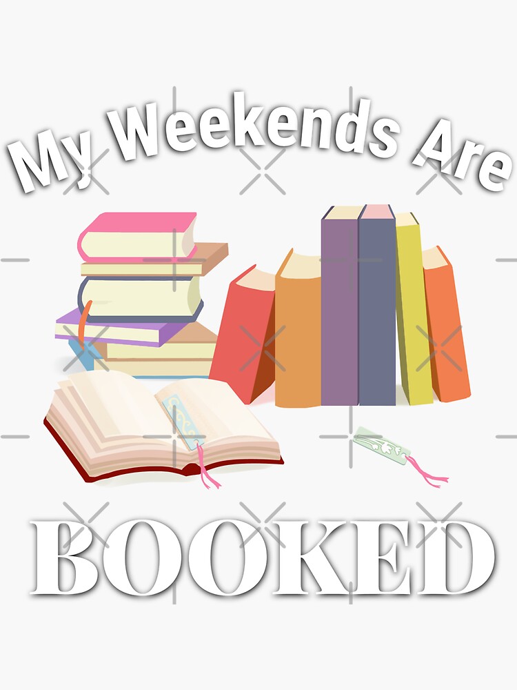 "Cute book design. Book lover. Reading is fun. " Sticker for Sale by ...