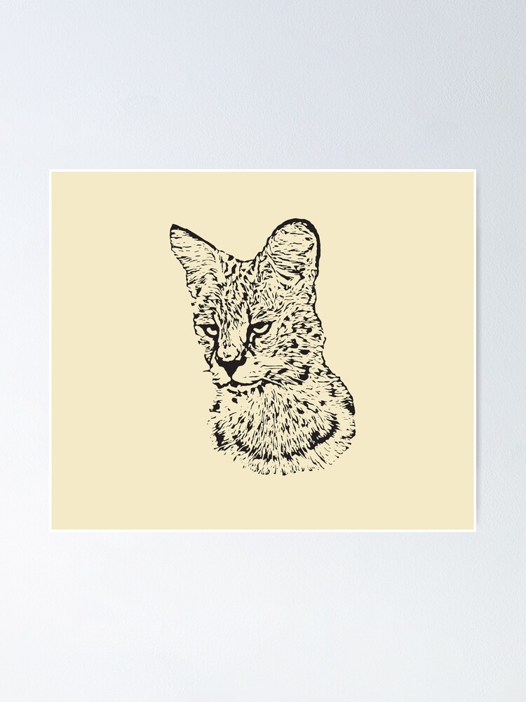 "Serval" Poster for Sale by Guardi71 | Redbubble