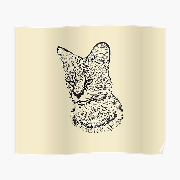 "Serval" Poster for Sale by Guardi71 | Redbubble