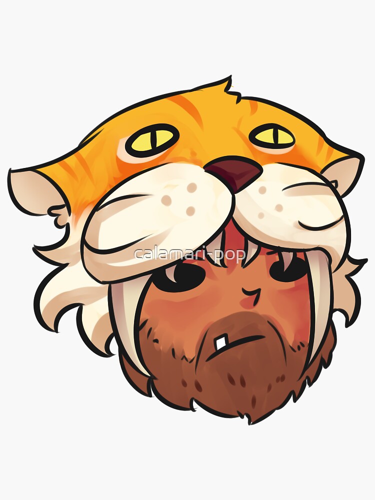 "Brawlhalla Gnash" Sticker for Sale by calamari-pop | Redbubble