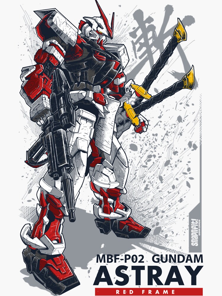 "Astray Red Frame" Sticker by WayneHennessey | Redbubble