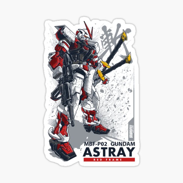 "Astray Red Frame" Sticker by WayneHennessey | Redbubble