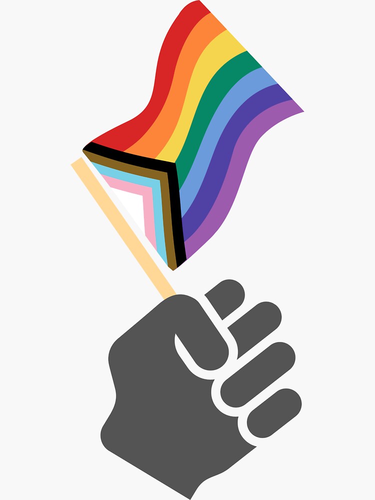 "SUBTLE LGBT PRIDE LGBTQ SUPPORT BANNER MINIMALIST " Sticker for Sale ...