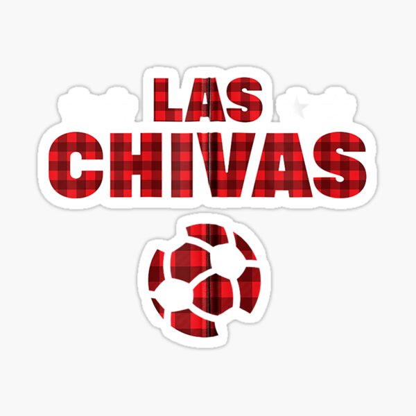 "Las Chivas De Guadalajara Mexican Soccer Red Plaid" Sticker by ...