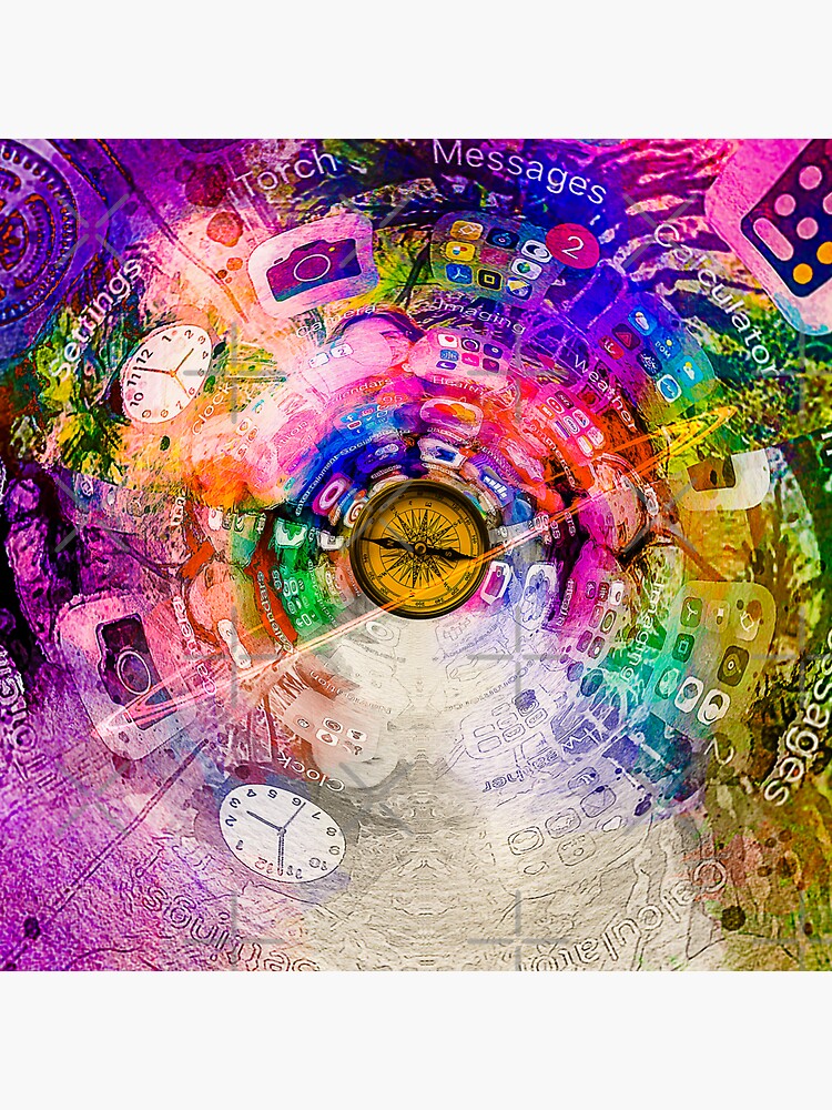 "Time Traveler" Sticker for Sale by images2delight | Redbubble