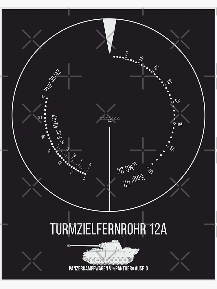 "TZF-12A sight of Panther tank" Poster for Sale by FAawRay | Redbubble