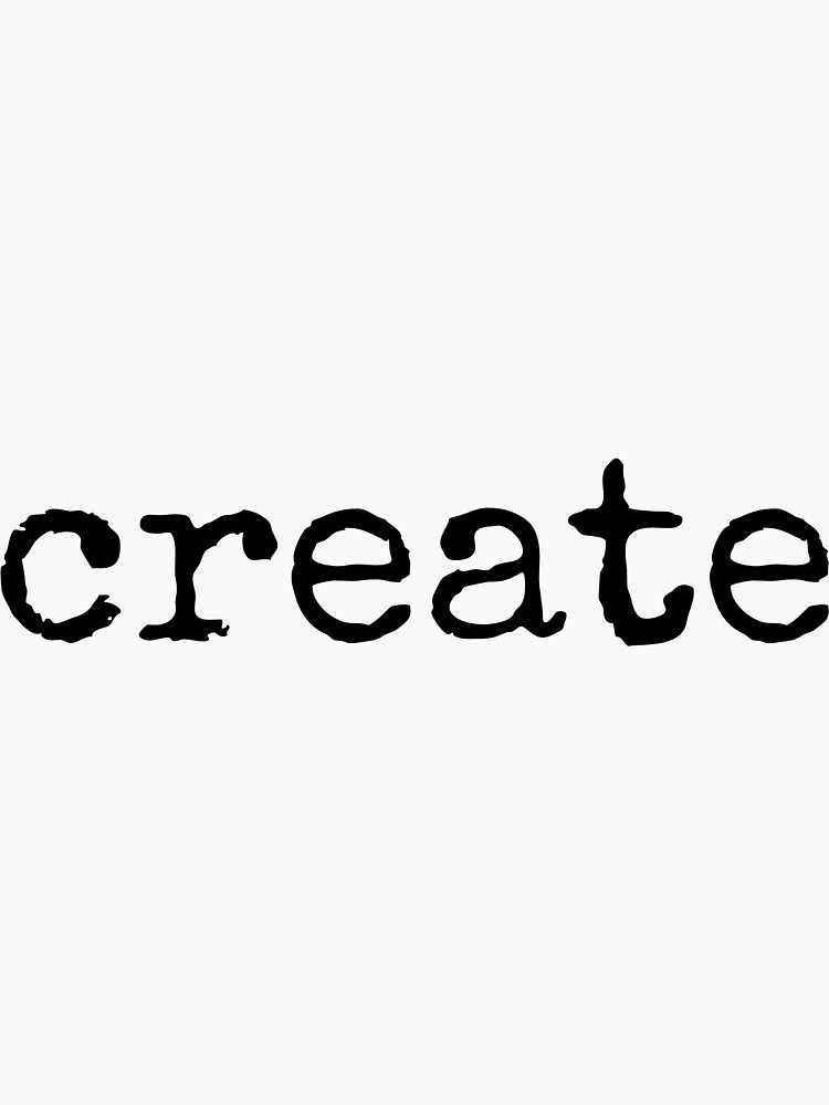 "Create - Simple Design | One Word Design | Simple Word Design ...