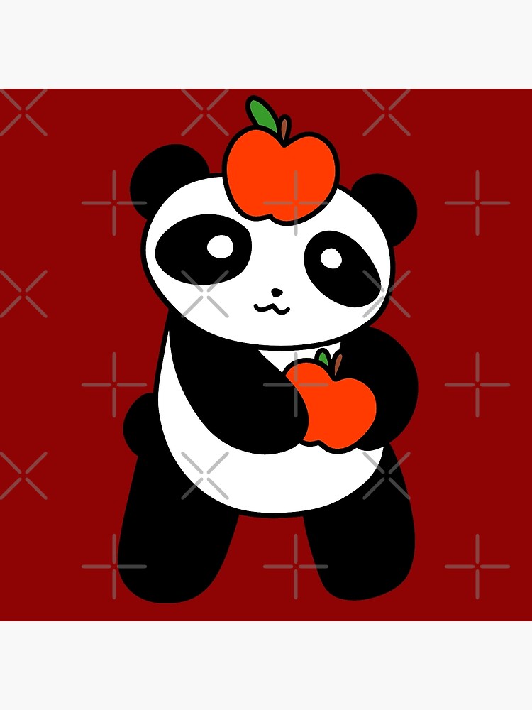 "Apple Panda" Poster for Sale by SaradaBoru | Redbubble