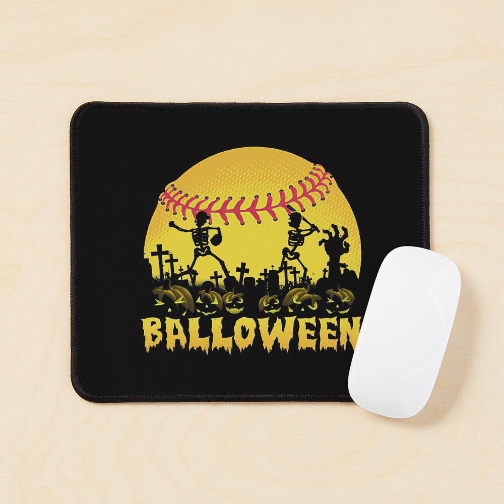 "Balloween Softball Halloween Funny" Sticker for Sale by lytainhan89 ...