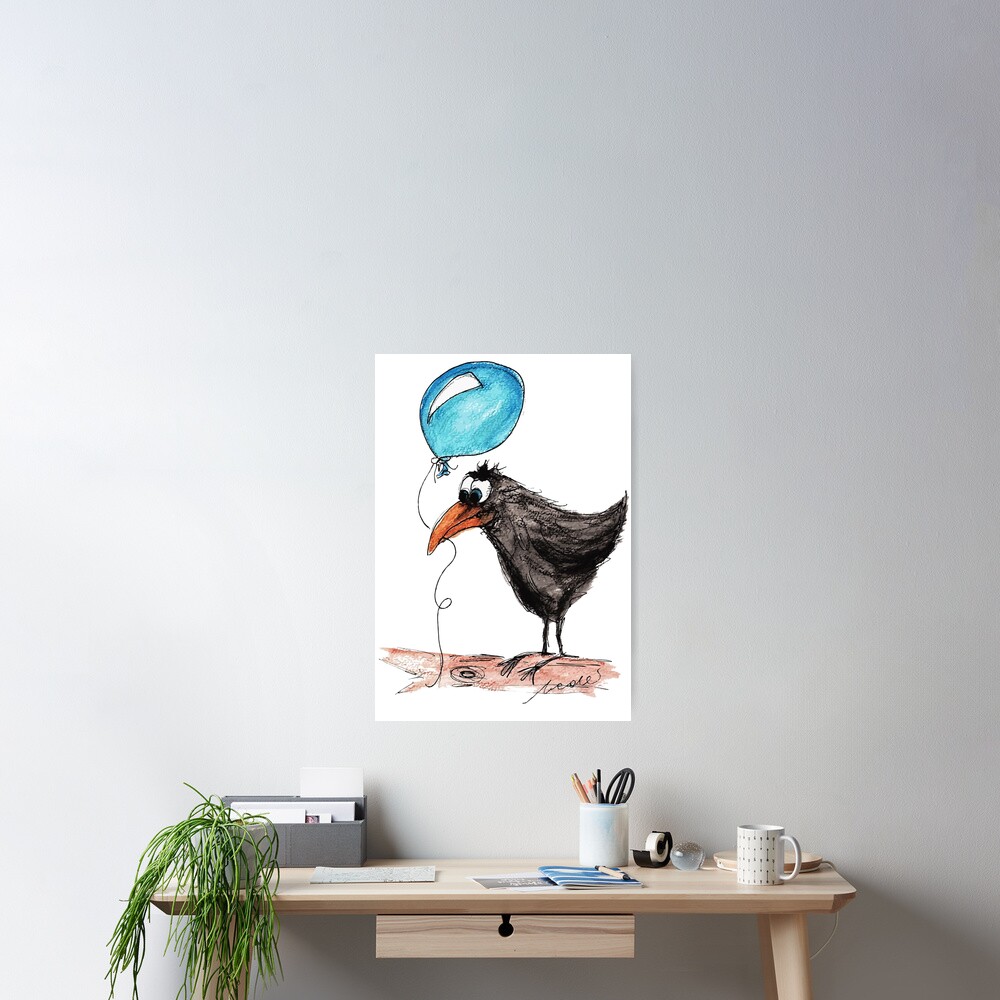 "Abraxas der Rabe by Heidi Eder" Poster von Pioooh | Redbubble