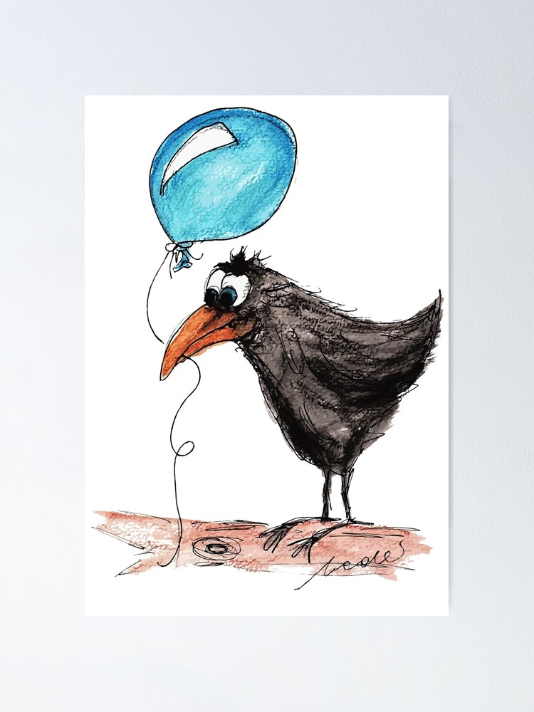 "Abraxas der Rabe by Heidi Eder" Poster von Pioooh | Redbubble