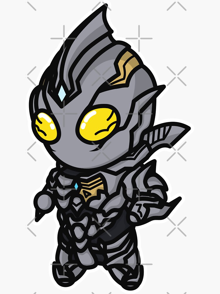 Pegatina «Ultraman Trigger Dark Chibi Style Kawaii» de mattzwug-draws ...