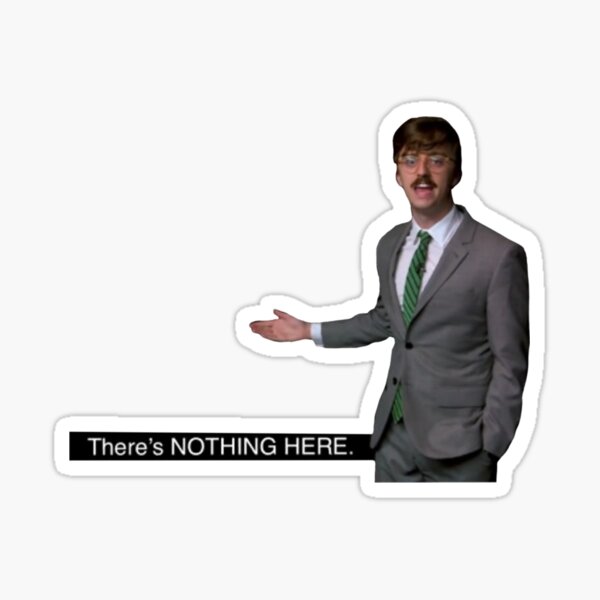 "BDG Nothing Here " Sticker for Sale by RON-CASHOP | Redbubble