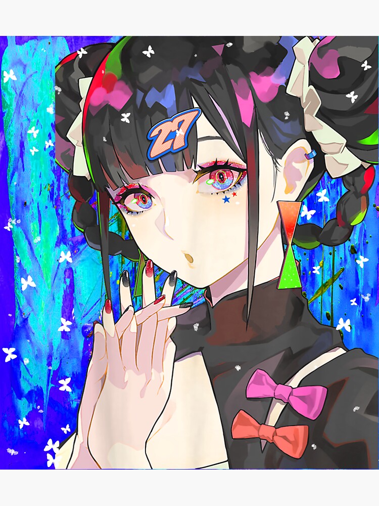 Anime Girl Waifu Japanese Aesthetic Otaku Kawaii Sticker For Sale By