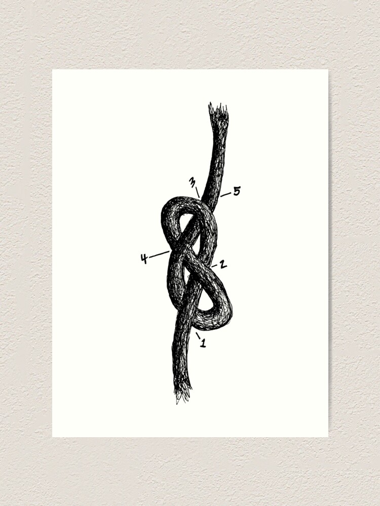 "Figure Eight Knot" Art Print by alexmusic | Redbubble
