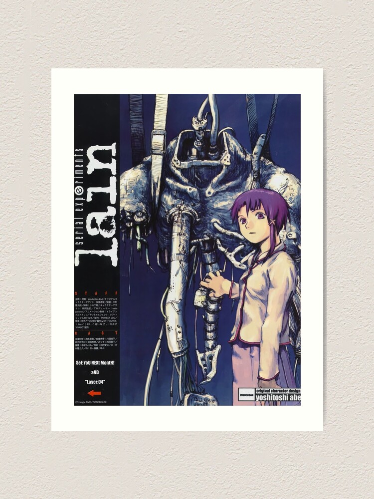 "Serial experiments Lain Magazine cover" Art Print for Sale by ...