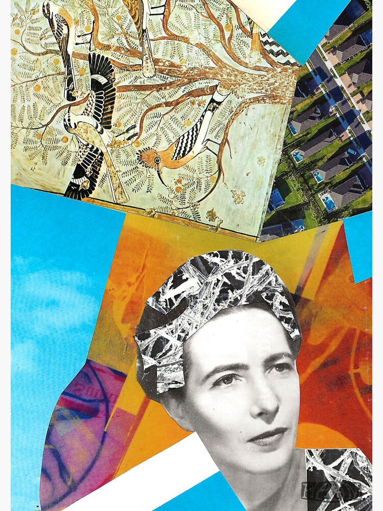 "Simone inside a collage" Sticker for Sale by Pamshop | Redbubble