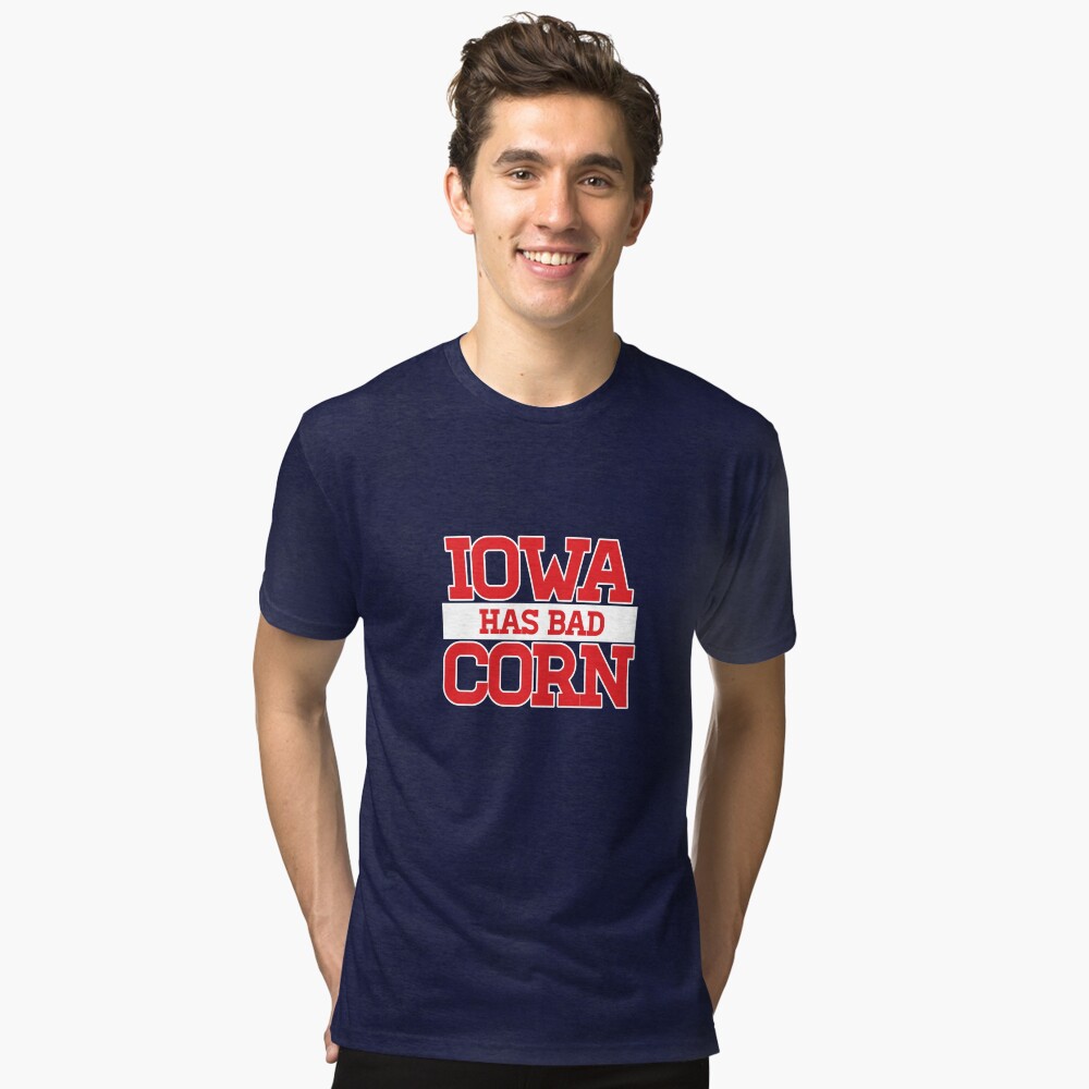 "Iowa has bad corn" Sticker for Sale by navtrav | Redbubble