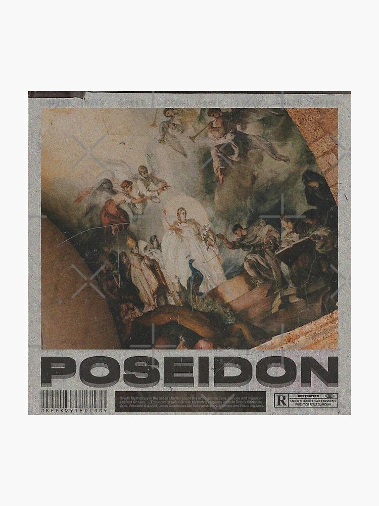 "Poseidon" Sticker for Sale by Pixelar | Redbubble