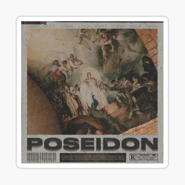"Poseidon" Sticker for Sale by Pixelar | Redbubble