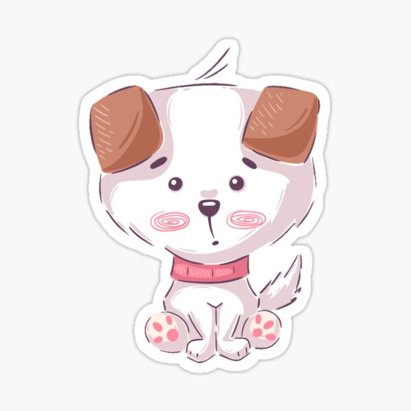 "cute doggo" Sticker by SanoXG | Redbubble