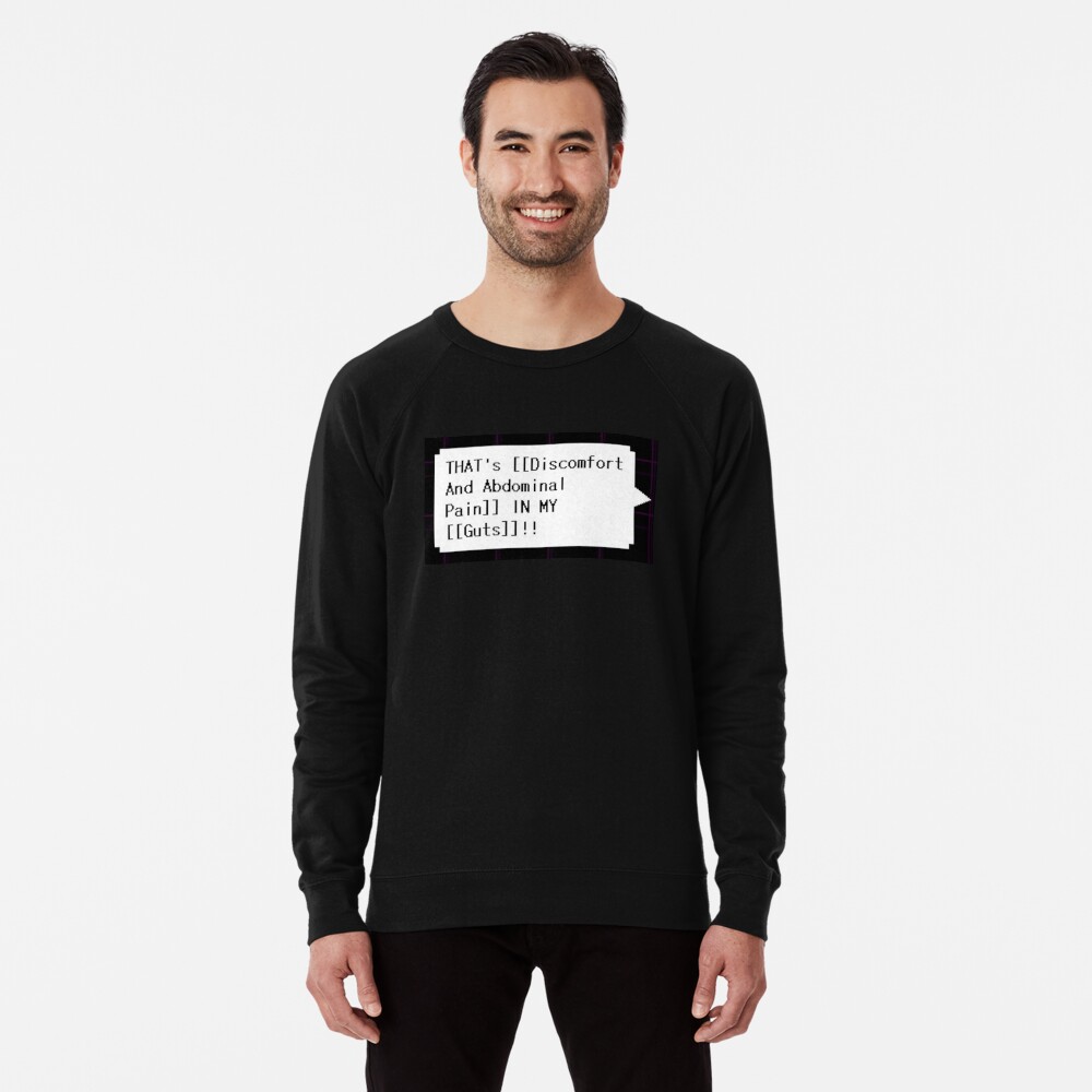 "Spamton quote - That's discomfort and abdominal pain in my guts ...