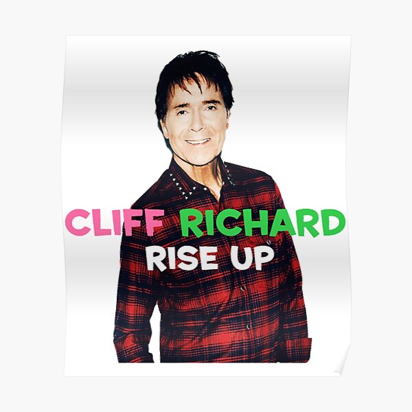 "cliff richard " Poster for Sale by SheroTreasures | Redbubble
