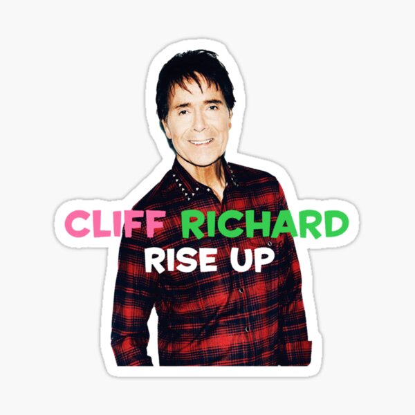 "cliff richard " Sticker for Sale by SheroTreasures | Redbubble