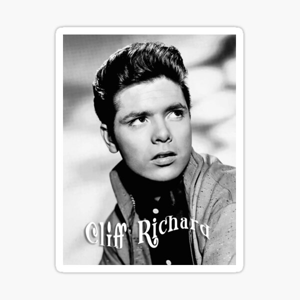 "cliff richard " Sticker for Sale by SheroTreasures | Redbubble