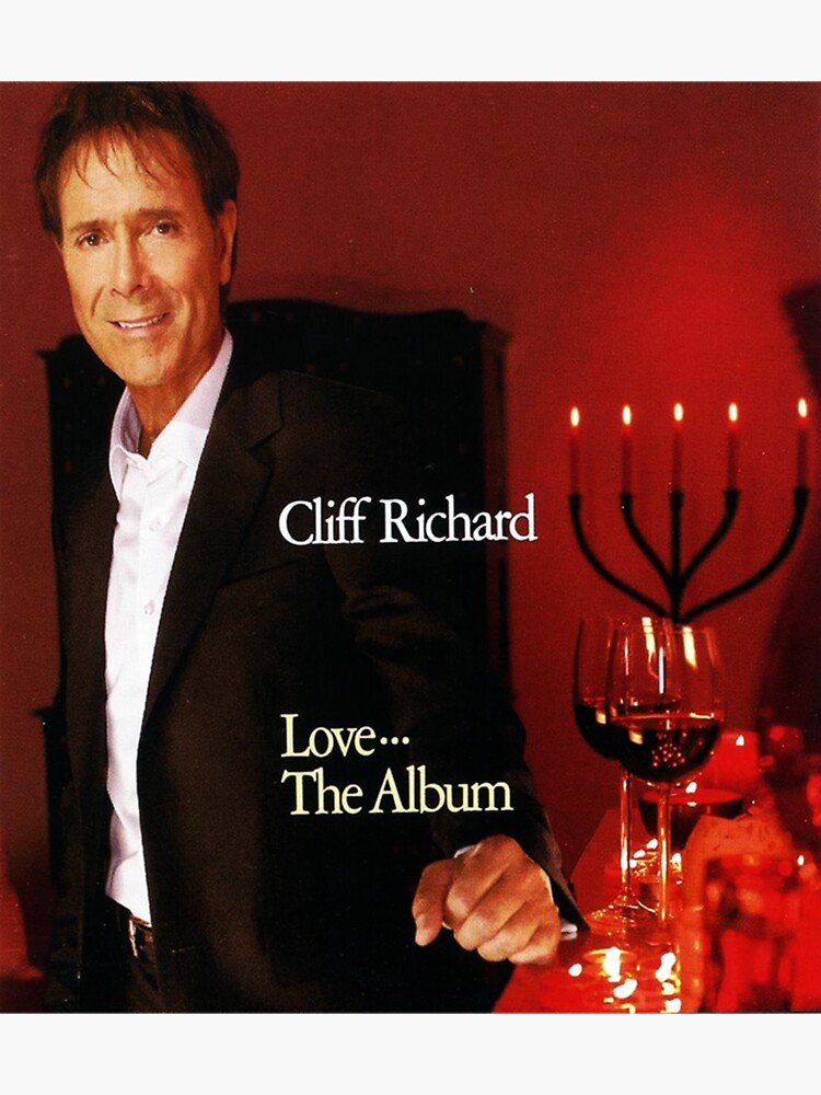 "cliff richard " Sticker for Sale by SheroTreasures | Redbubble