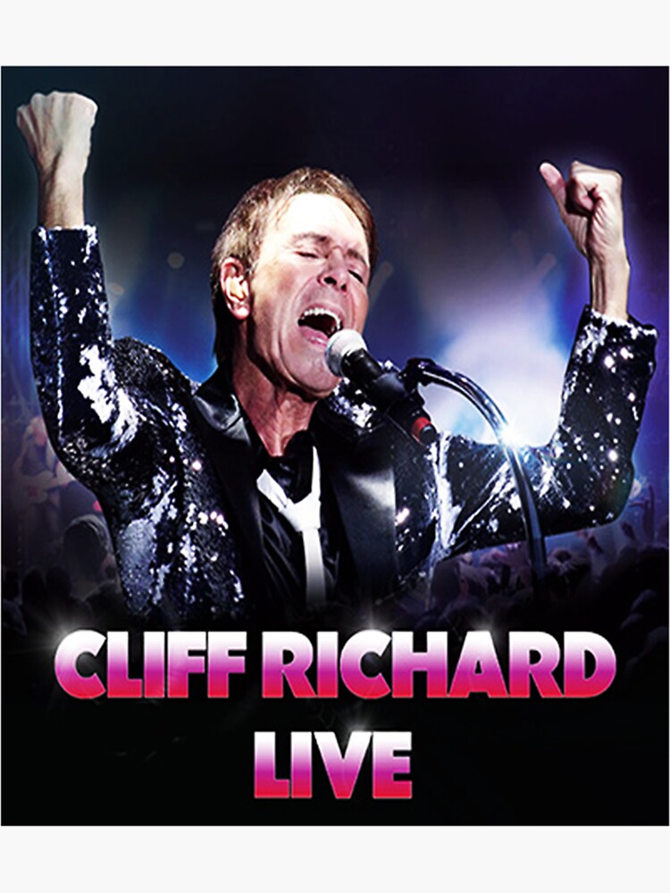 "cliff richard " Sticker for Sale by SheroTreasures | Redbubble